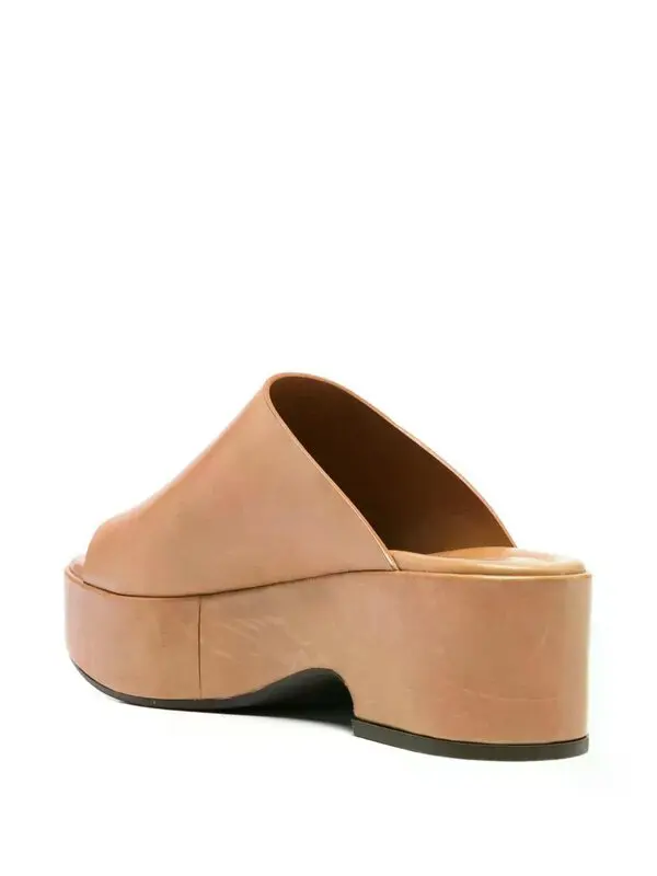 CURIOSITÈ Platform Leather Sandals