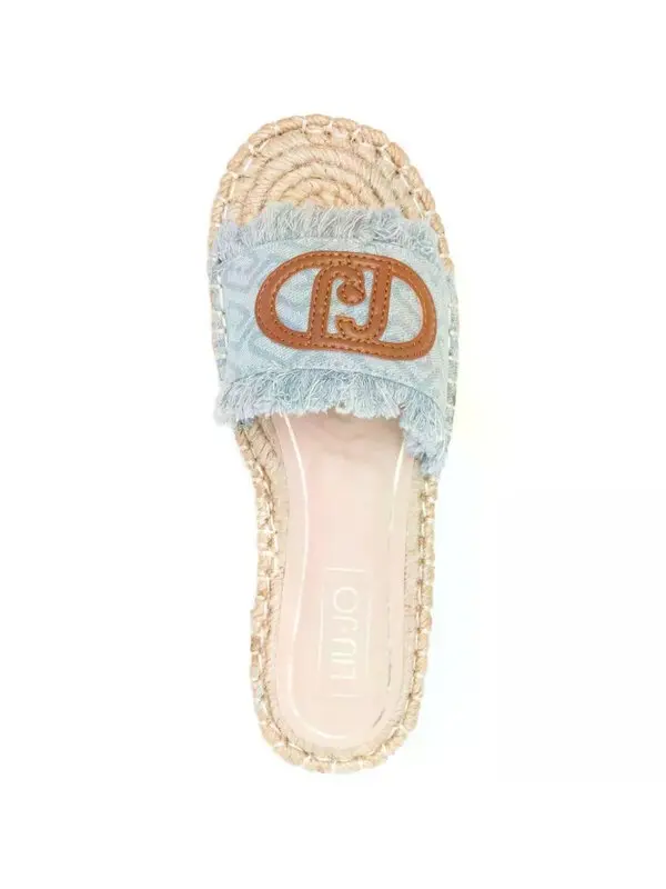 Liu Jo Logo Patch Braided Espadrilles