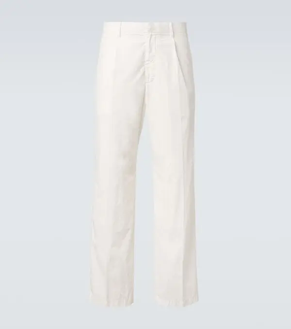 Auralee Cotton Straight Leg Trousers