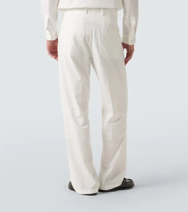 Auralee Cotton Straight Leg Trousers