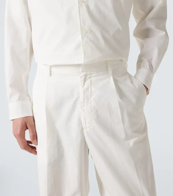 Auralee Cotton Straight Leg Trousers