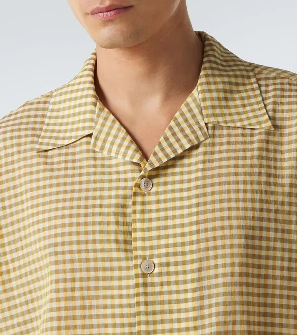 Auralee Gingham Cotton Shirt