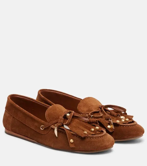 ANCIENT GREEK SANDALS Suede Loafers - Brown