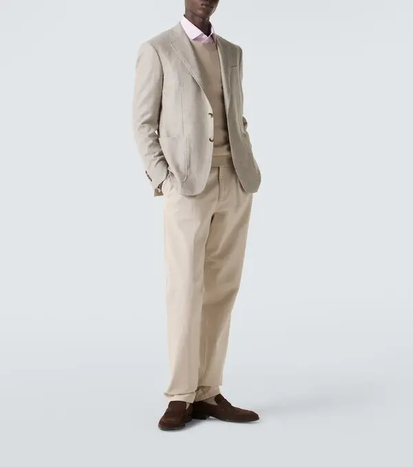 Canali Suede Penny Loafers