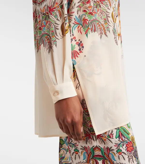 Etro Printed Silk Shirt