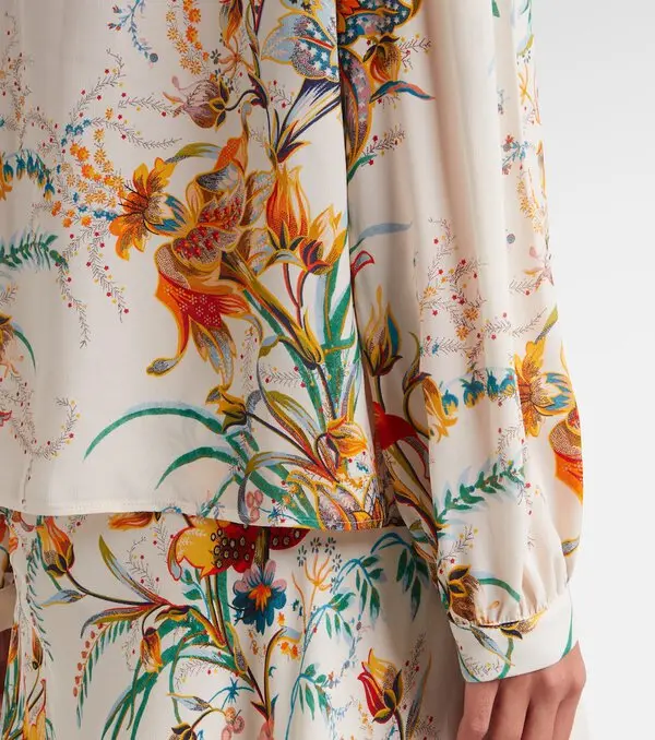 Etro Floral Ruffled Blouse