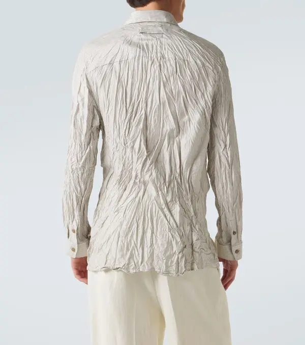 Zegna Striped Silk Shirt