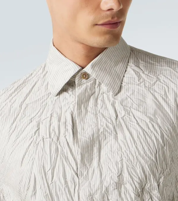 Zegna Striped Silk Shirt