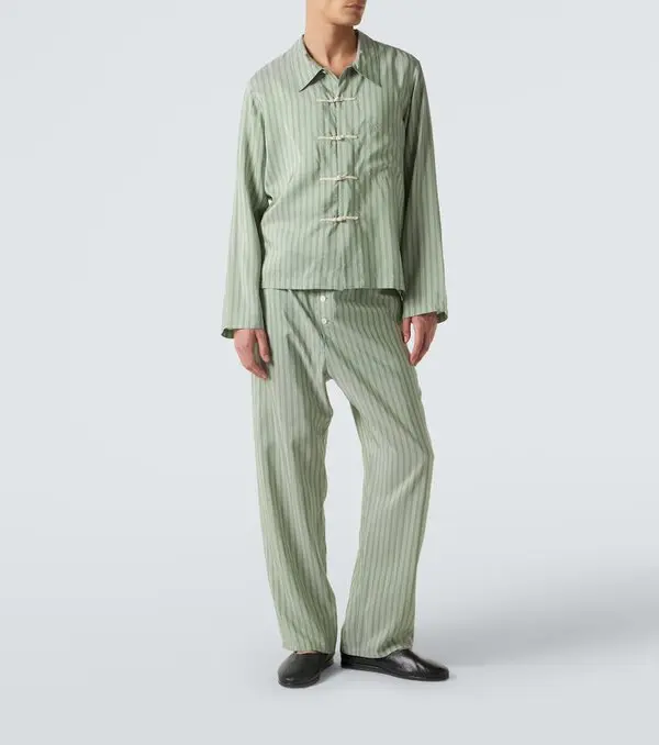 BODE Sylvan Striped Silk Shirt