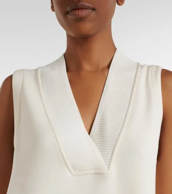 Varley Freida V-neck Ribbed Hem Tank Top