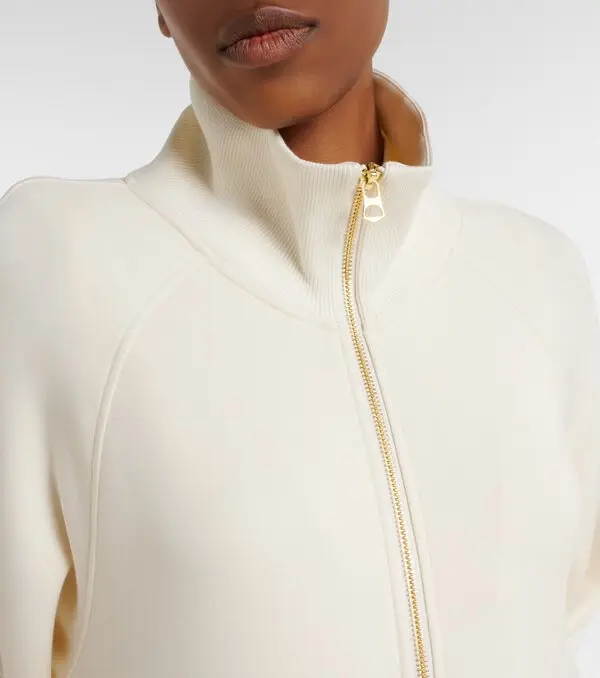 Varley Tyde Zip-up Sweatshirt - White