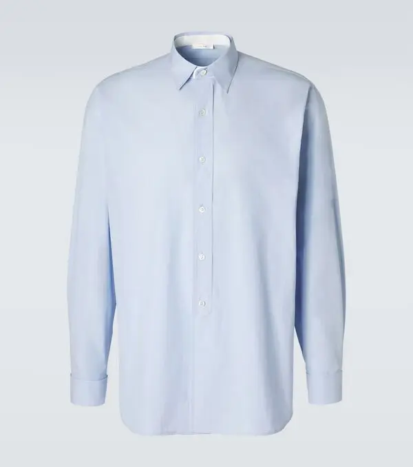 THE ROW Melchior Cotton Poplin Shirt
