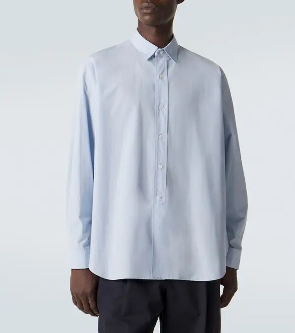 THE ROW Melchior Cotton Poplin Shirt