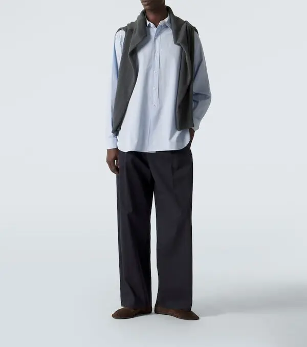 THE ROW Melchior Cotton Poplin Shirt