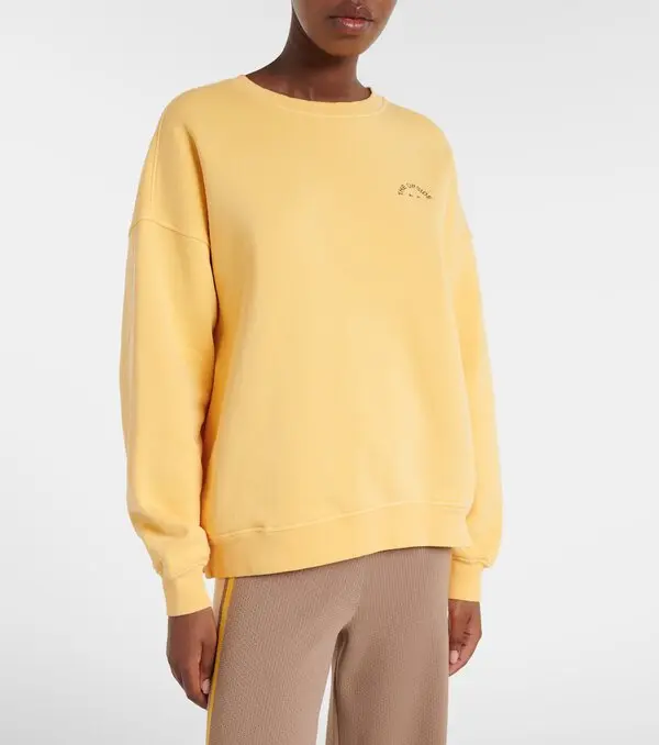 The Upside Paradise Coolum Cotton Jersey Sweatshirt - Yellow