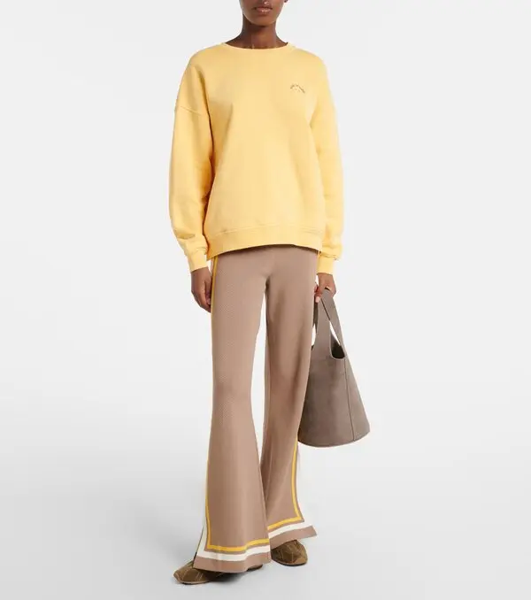 The Upside Paradise Coolum Cotton Jersey Sweatshirt - Yellow