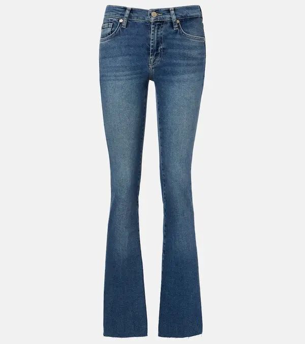 7 For All Mankind Tailorless Bootcut Jeans - Blue