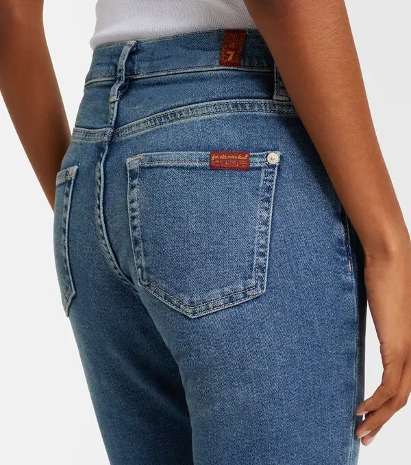7 For All Mankind Tailorless Bootcut Jeans - Blue