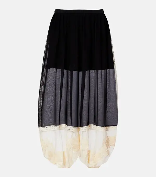 Zimmermann Roselight Cotton And Silk Balloon Pants - Black