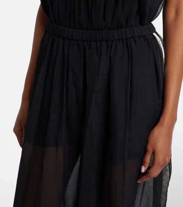 Zimmermann Roselight Cotton And Silk Balloon Pants