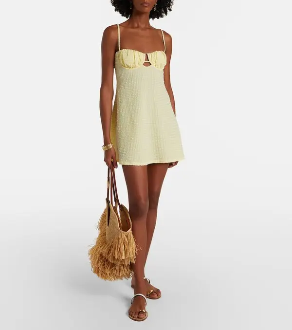 MONTCE Petal Gingham Minidress