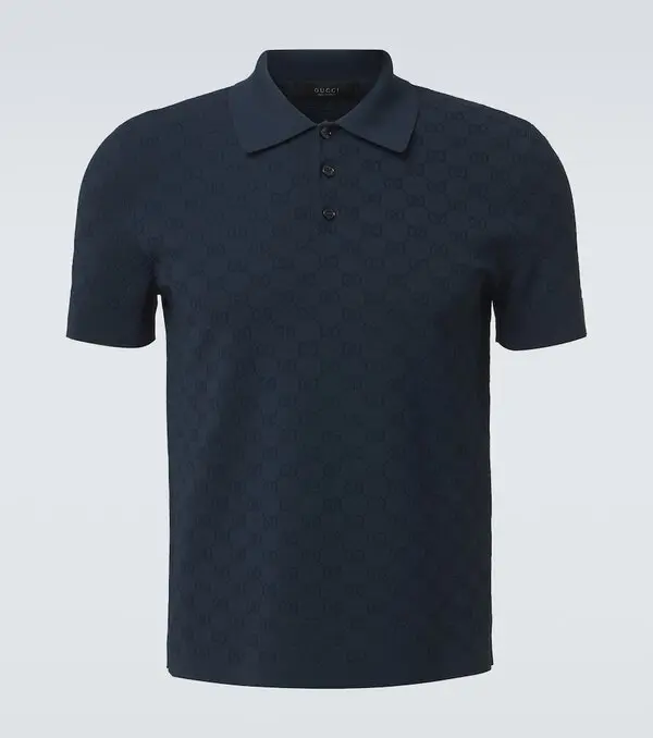 Gucci Gg Jacquard Polo Shirt