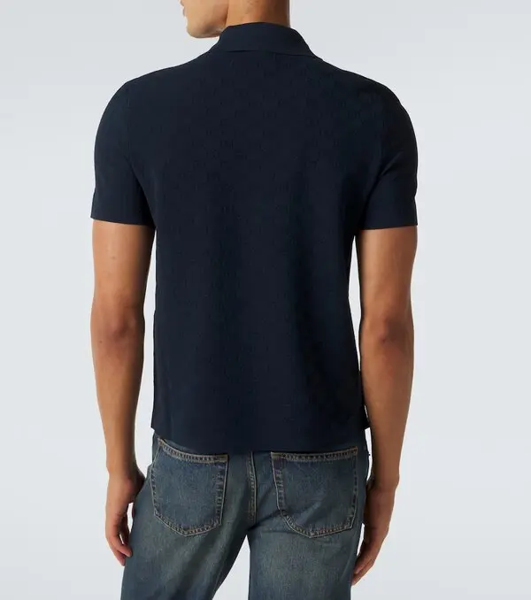 Gucci Gg Jacquard Polo Shirt