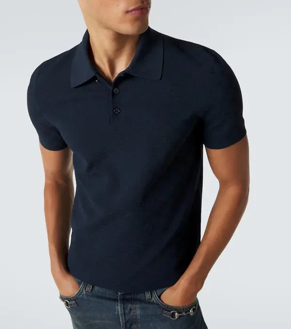 Gucci Gg Jacquard Polo Shirt