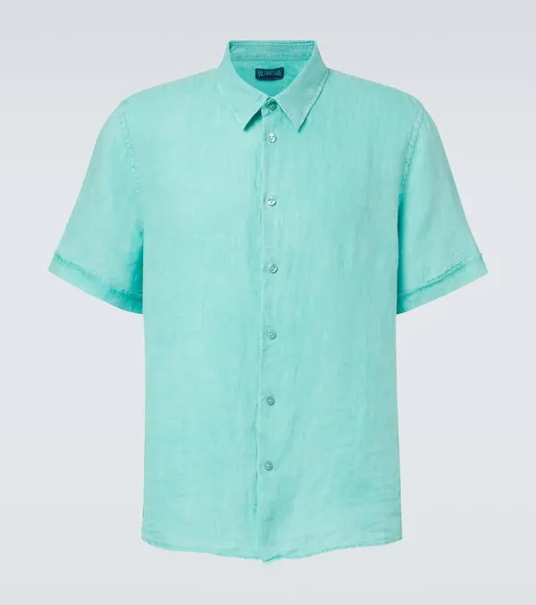 Vilebrequin Courbis Linen Bowling Shirt