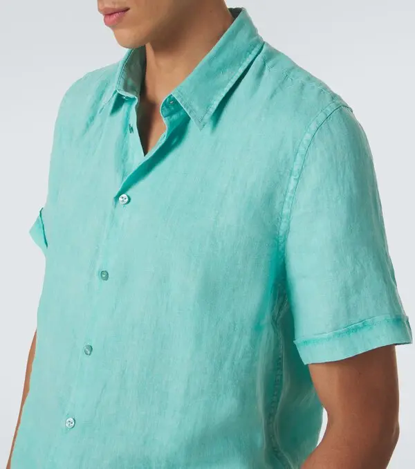 Vilebrequin Courbis Linen Bowling Shirt