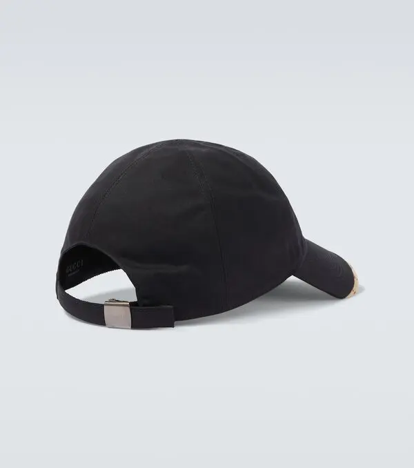 Gucci Gg Canvas Cotton-blend Baseball Cap - Black