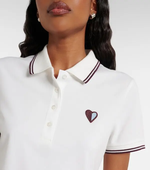 Tory Burch Cotton-blend Piqué Polo Shirt