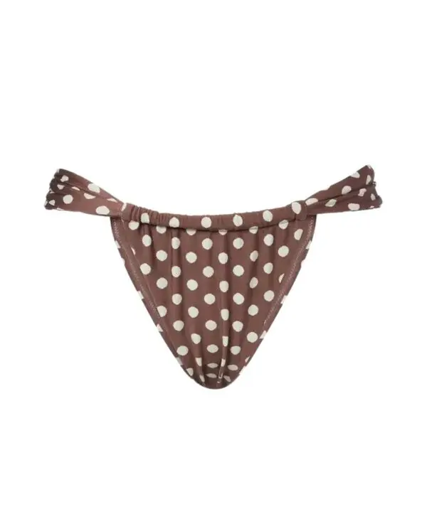 MONTCE Sandra Polka-dot Bikini Bottoms - Brown