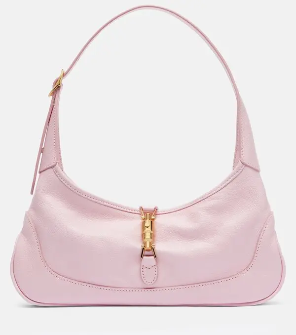 Gucci Jackie Slim Medium Leather Shoulder Bag - Pink