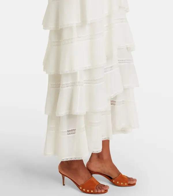 Dorothee Schumacher Orchid Cotton Silk Midi Dress