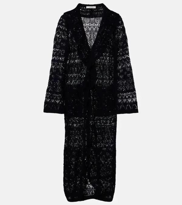 Dorothee Schumacher Cotton-blend Crochet Coat - Blue