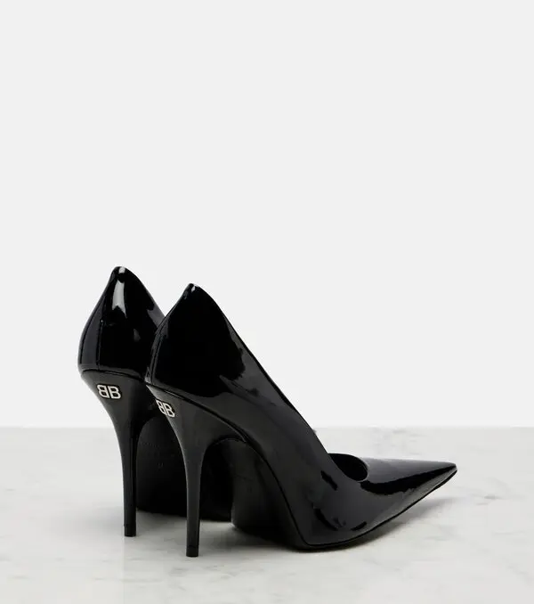 Balenciaga Pointed Toe Patent Leather Pumps