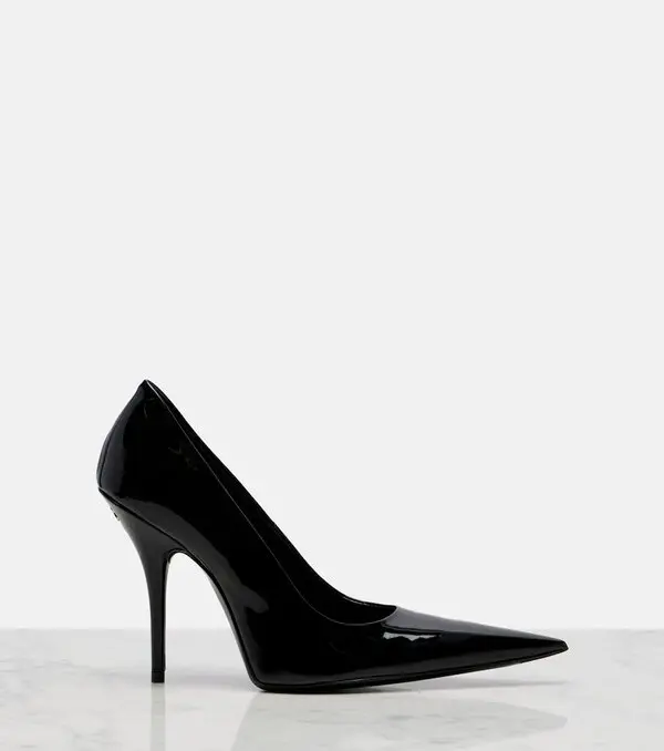 Balenciaga Pointed Toe Patent Leather Pumps