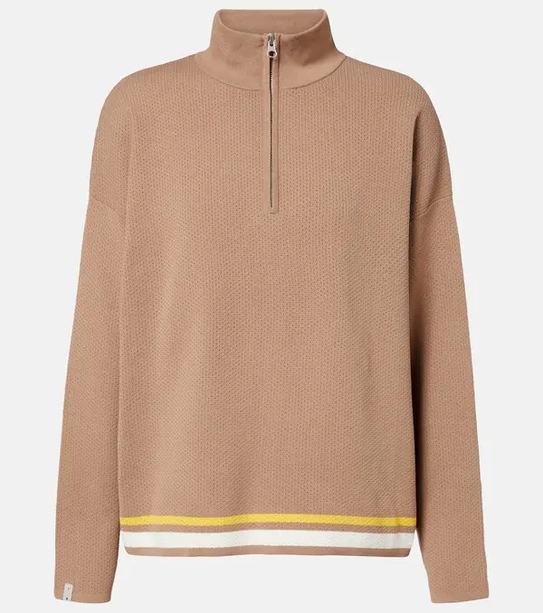 The Upside Veneto Quarter Zip Sweater