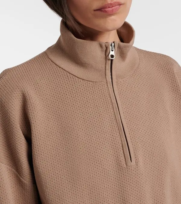 The Upside Veneto Quarter Zip Sweater