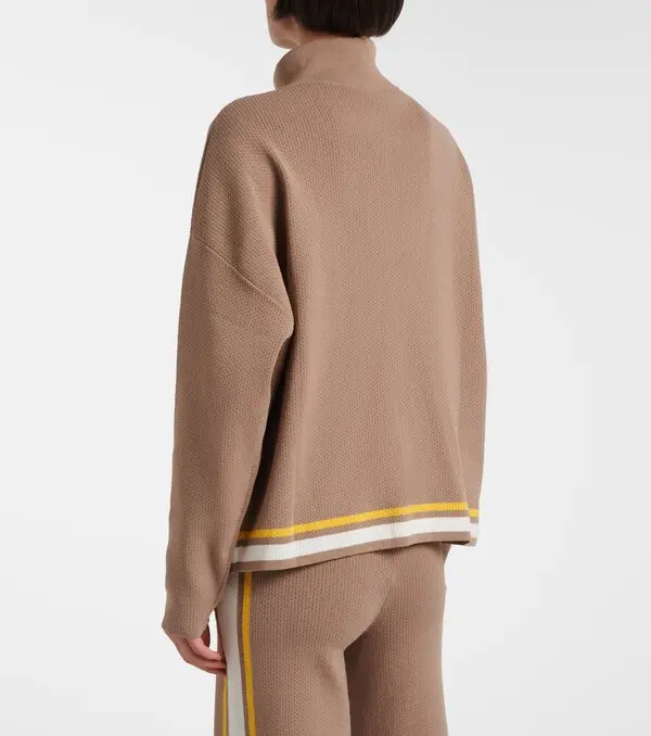 The Upside Veneto Quarter Zip Sweater