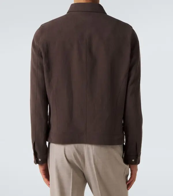 Thom Sweeney Dark Linen Jacket