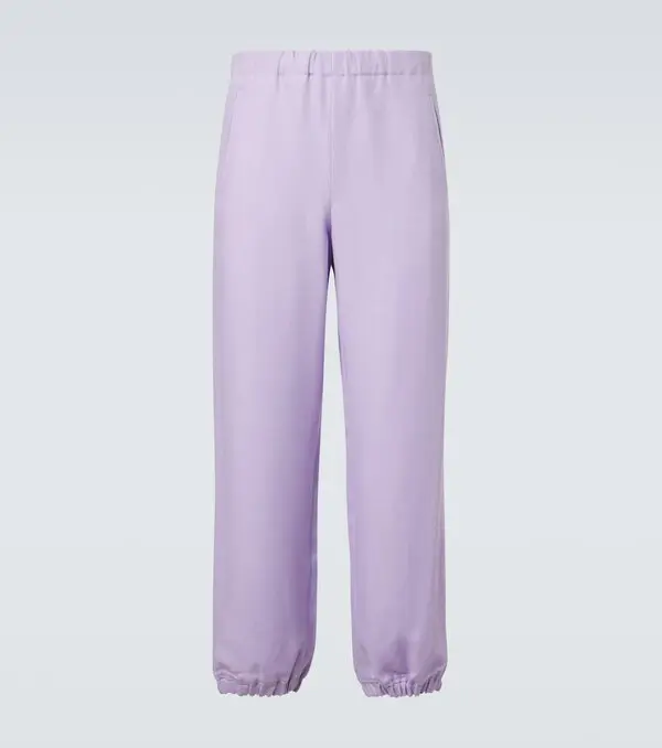 GOD'S TRUE CASHMERE Linen Sweatpants With Amethyst - Purple