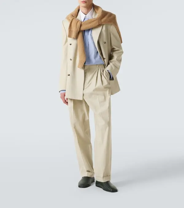 Bottega Veneta Pinstripe Cotton Poplin Shirt