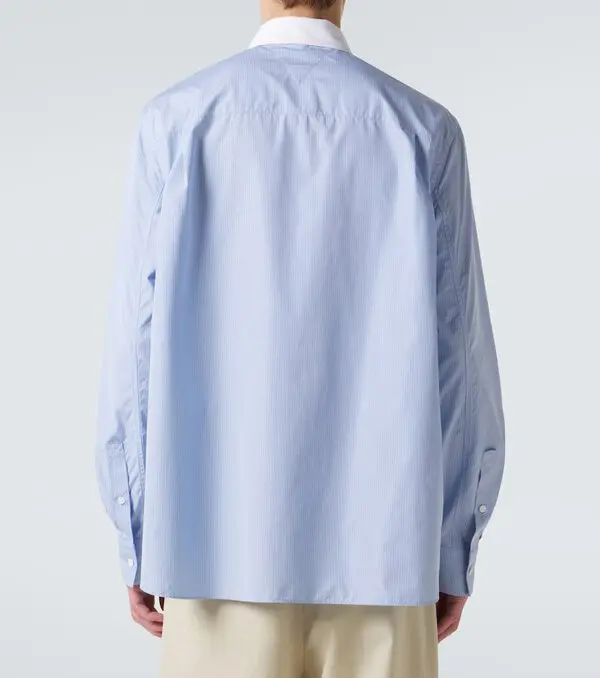 Bottega Veneta Pinstripe Cotton Poplin Shirt