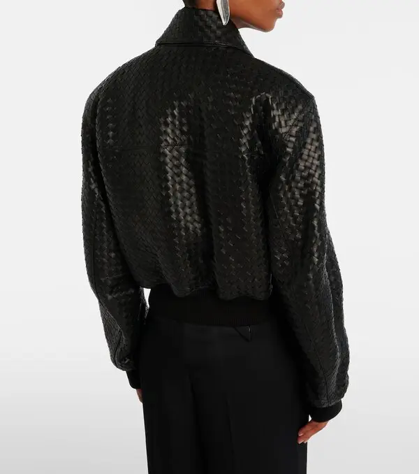 Bottega Veneta Intrecciato Leather Jacket