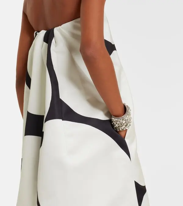 Dries Van Noten Polka Dots Satin Gown