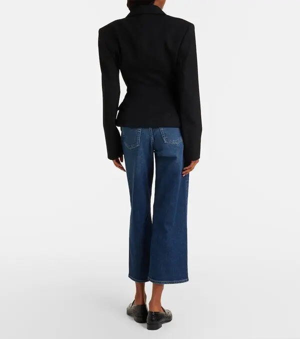 7 For All Mankind Stovepipe Cropped Straight Jeans In Vibe