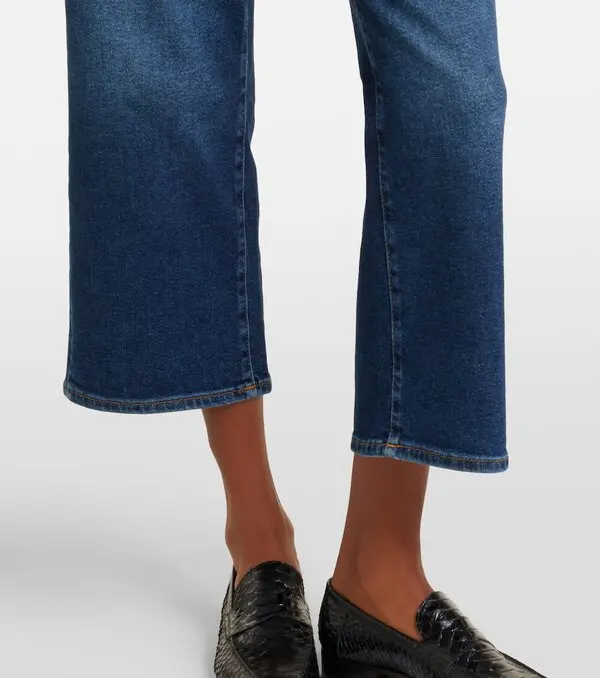 7 For All Mankind Stovepipe Cropped Straight Jeans In Vibe