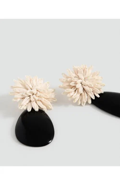 Mango Resin Flower Drop Earrings